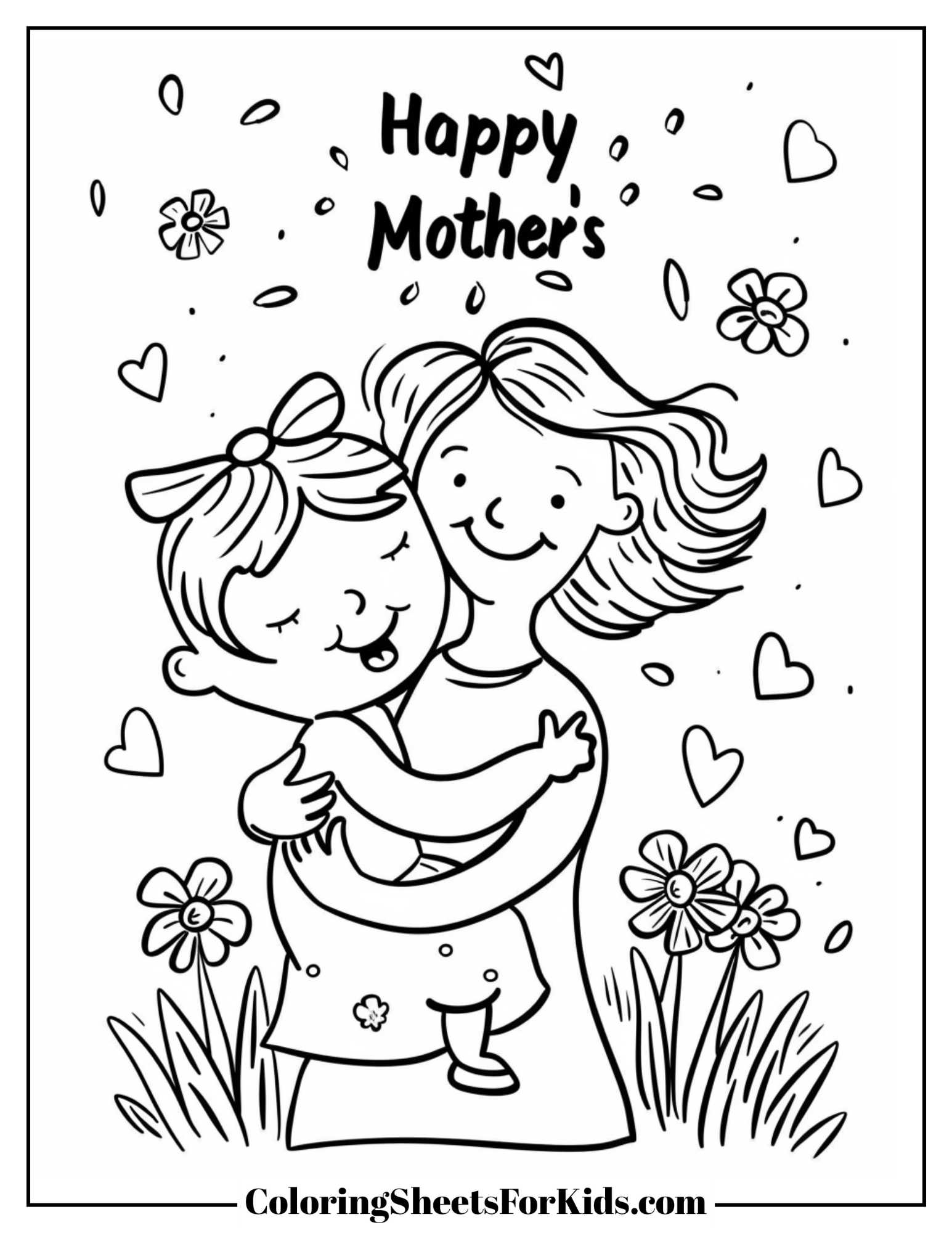 Mother's Day Coloring Pages (Free Print & Downloads) - Coloring Sheets ...