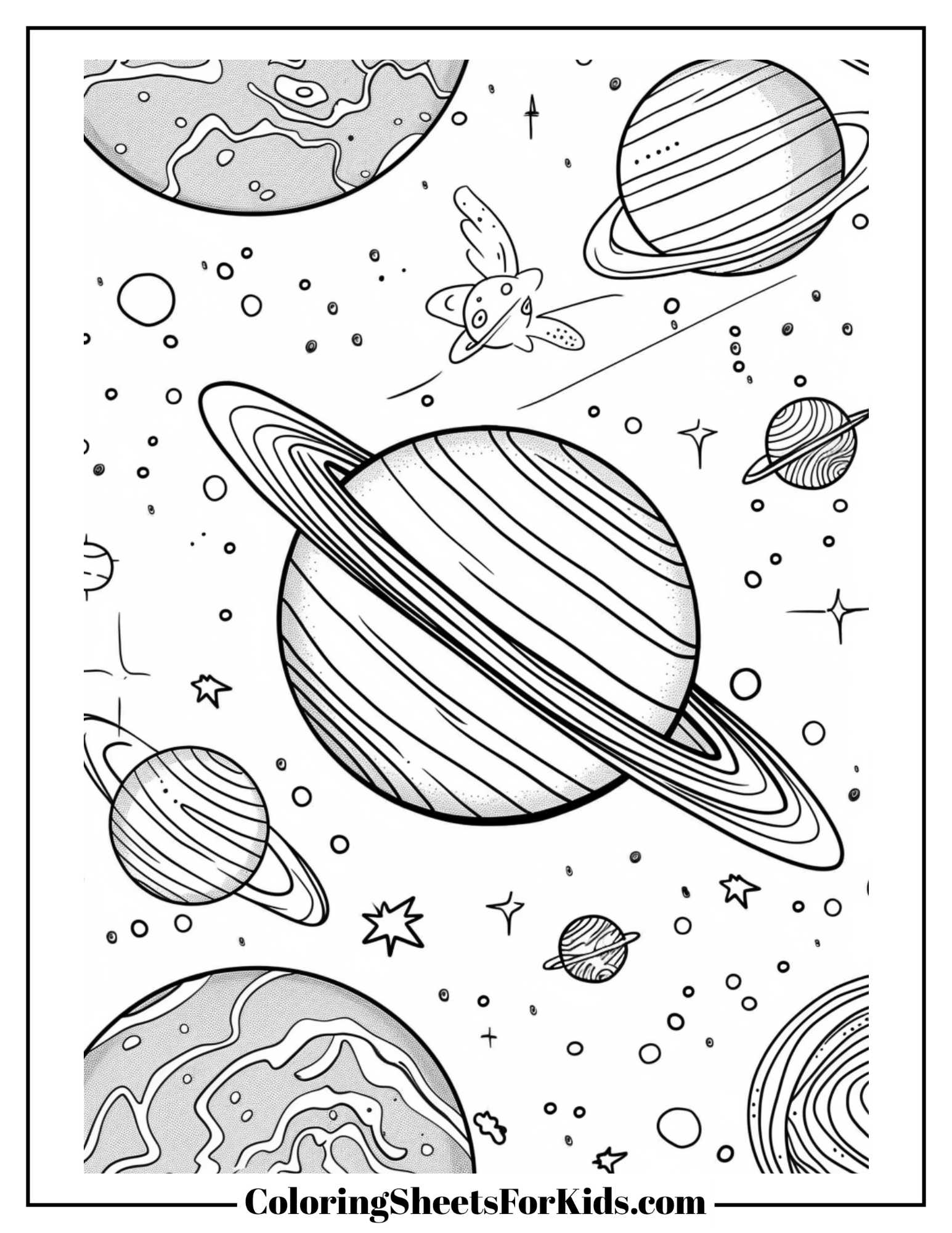 Space Coloring Pages (Free Print & Downloads) - Coloring Sheets For Kids