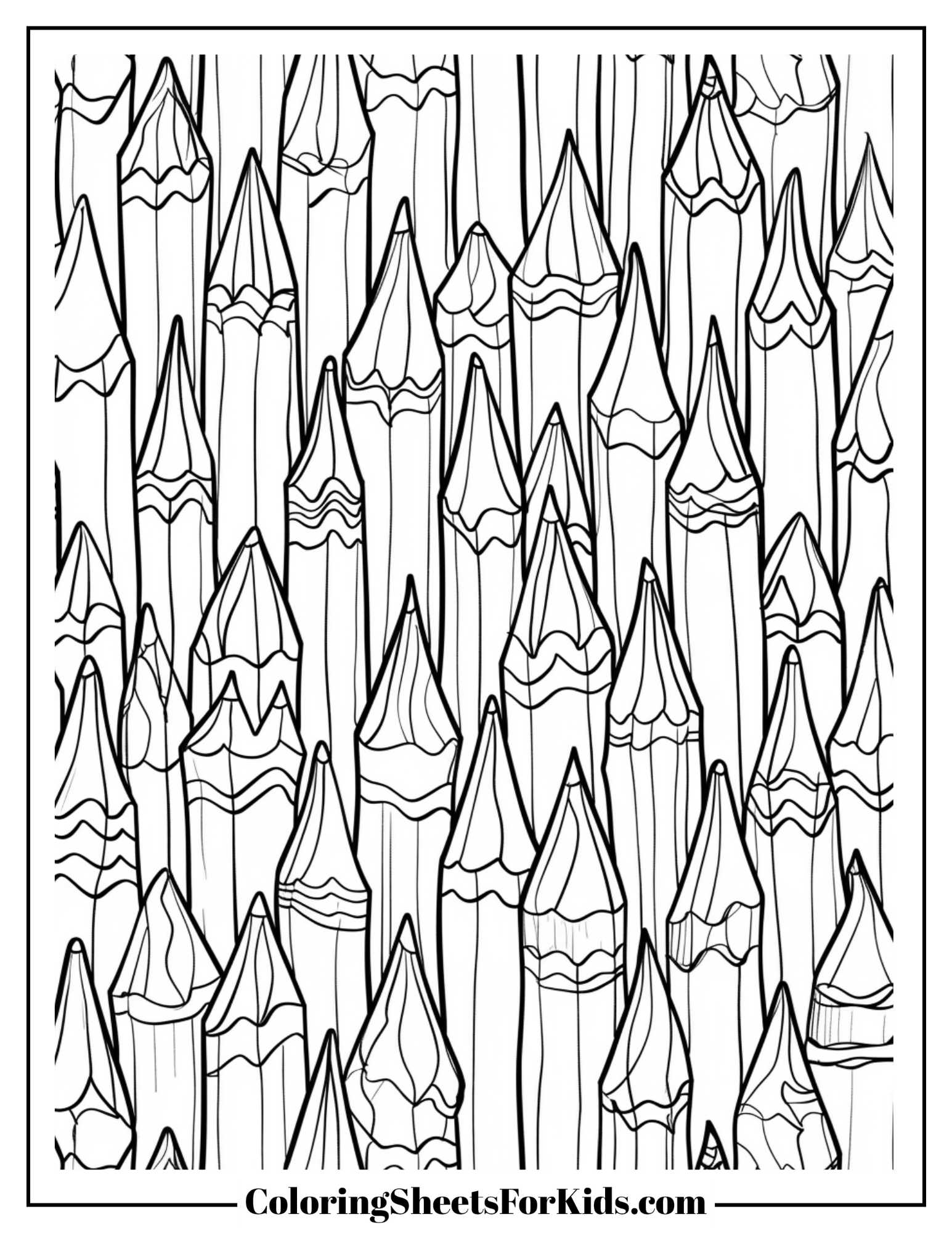 Pencil Coloring Pages (Free Downloads) - Coloring Sheets For Kids