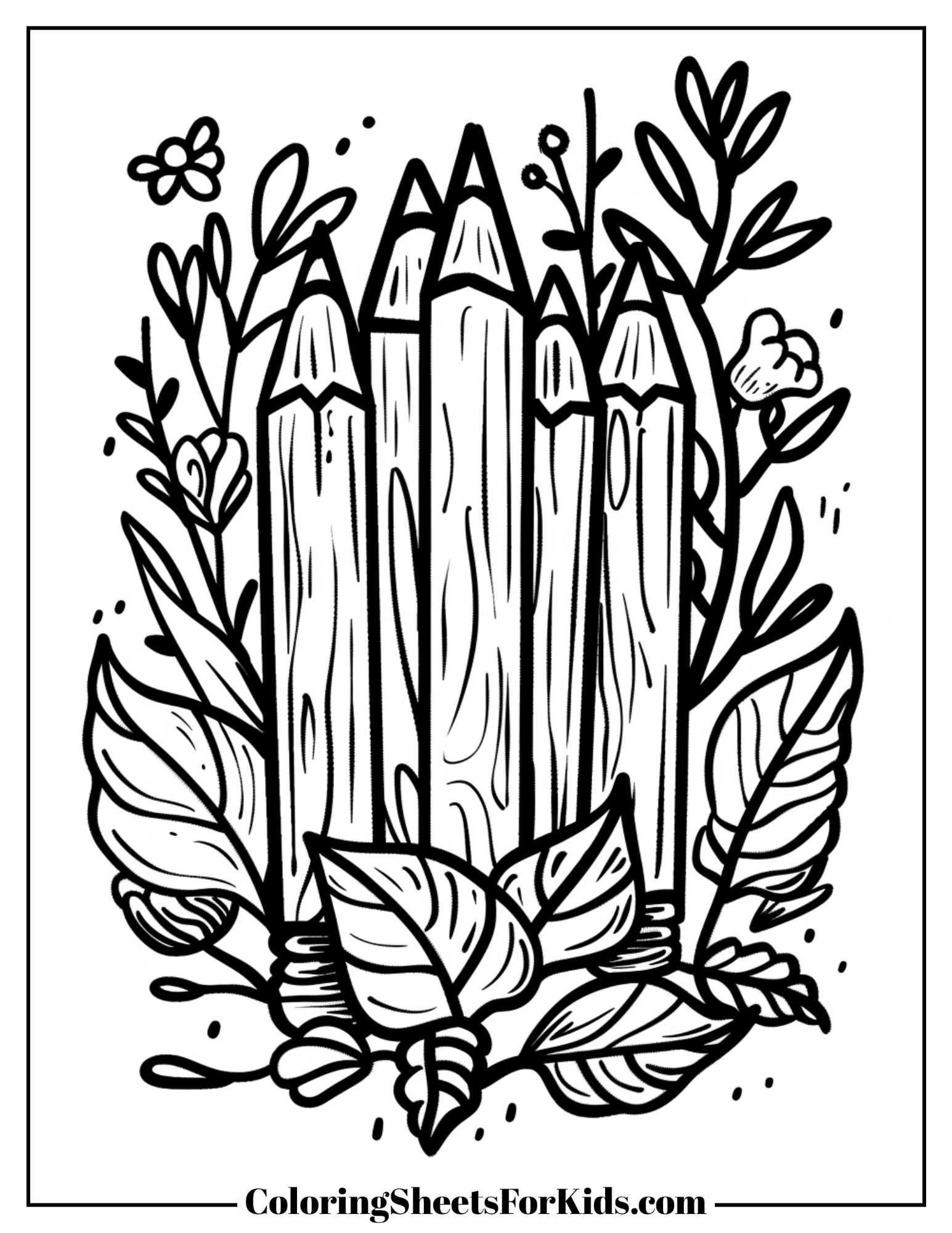 Pencil Coloring Pages (Free Downloads) - Coloring Sheets For Kids