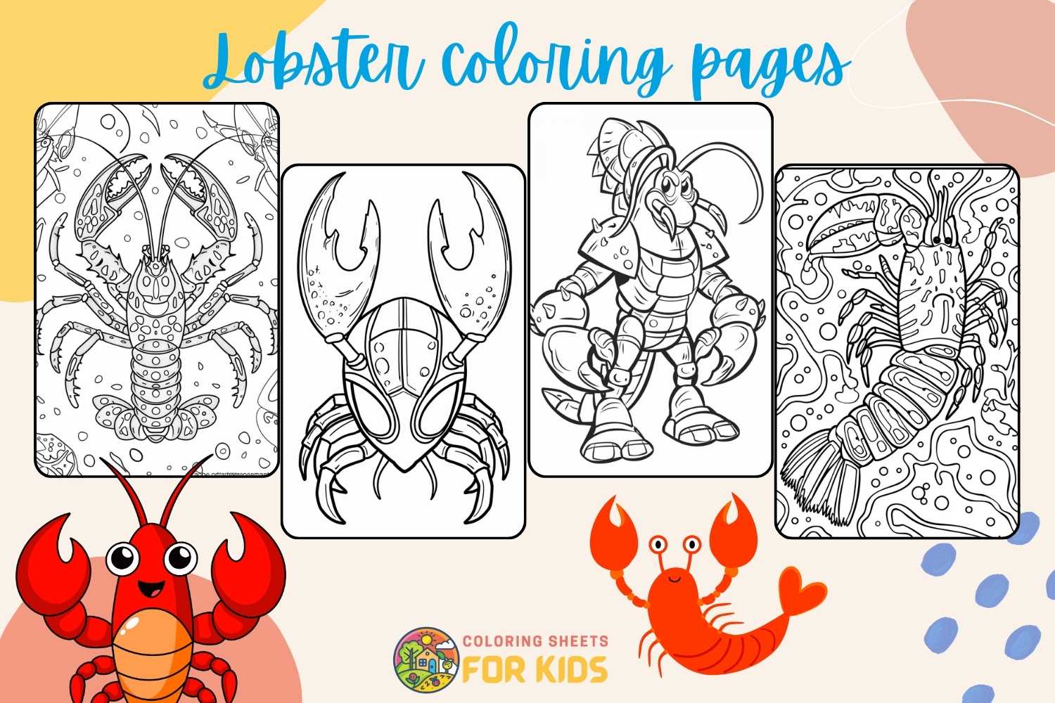 Lobster Coloring Pages (Free Printables) - Coloring Sheets For Kids