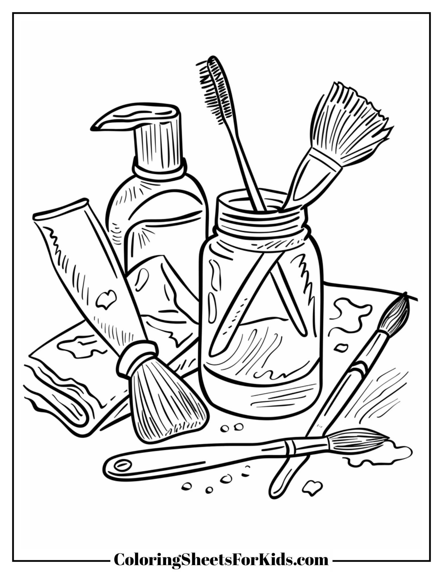 Glue Coloring Pages (Free PDF Printables) - Coloring Sheets For Kids